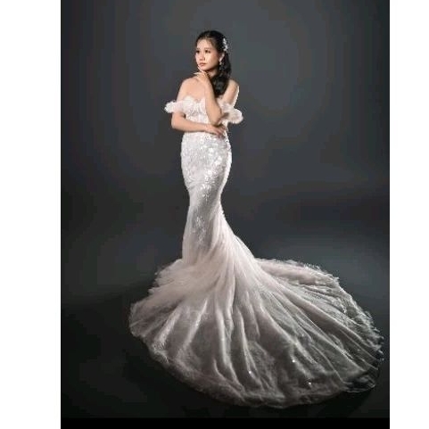 Jual Gaun pengantin mermaid,gaun wedding(rent) | Shopee Indonesia