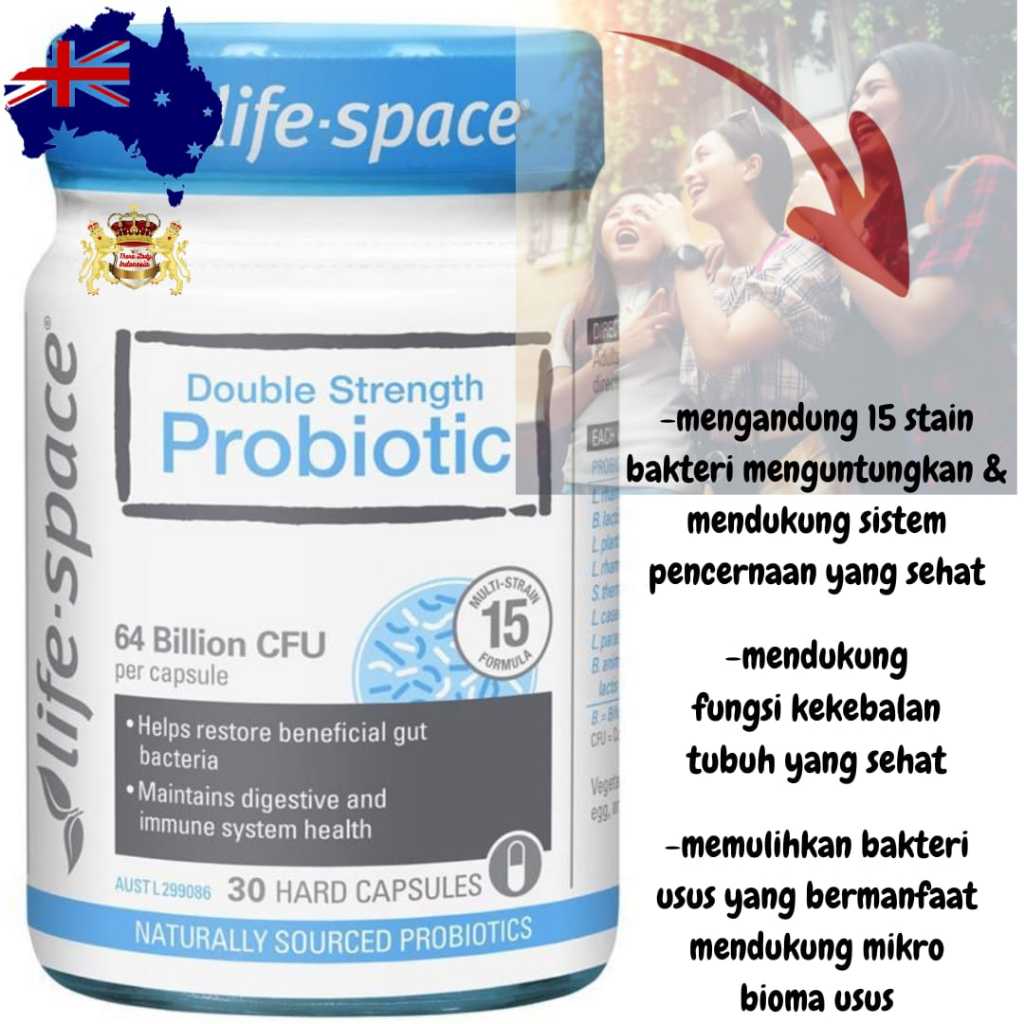Jual life space double strength probiotic 30 capsules | Shopee Indonesia