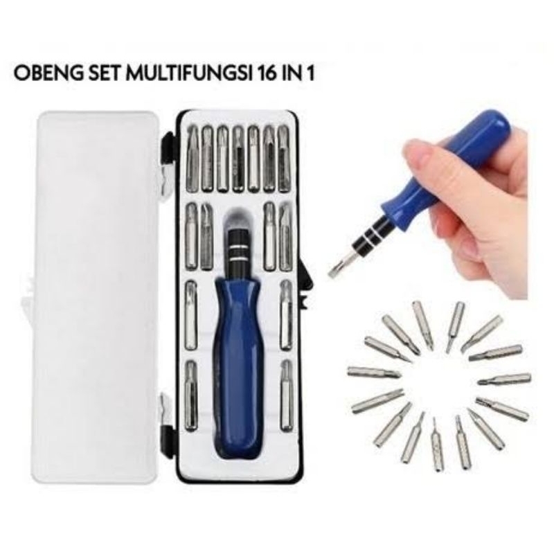 Jual Obeng Set Multifungsi 16 in 1 | Shopee Indonesia
