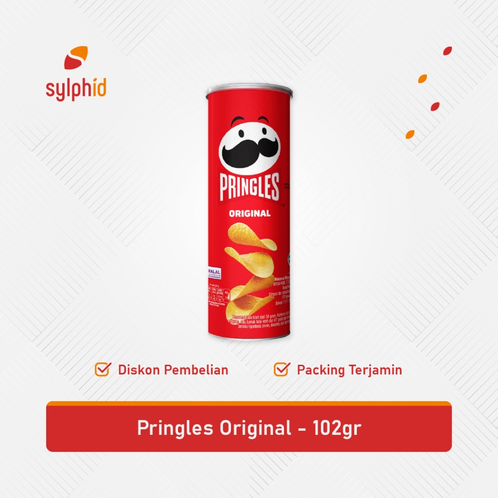 Jual Pringles Original 102 gram Keripik Kentang / Potato Snack 102 gr ...
