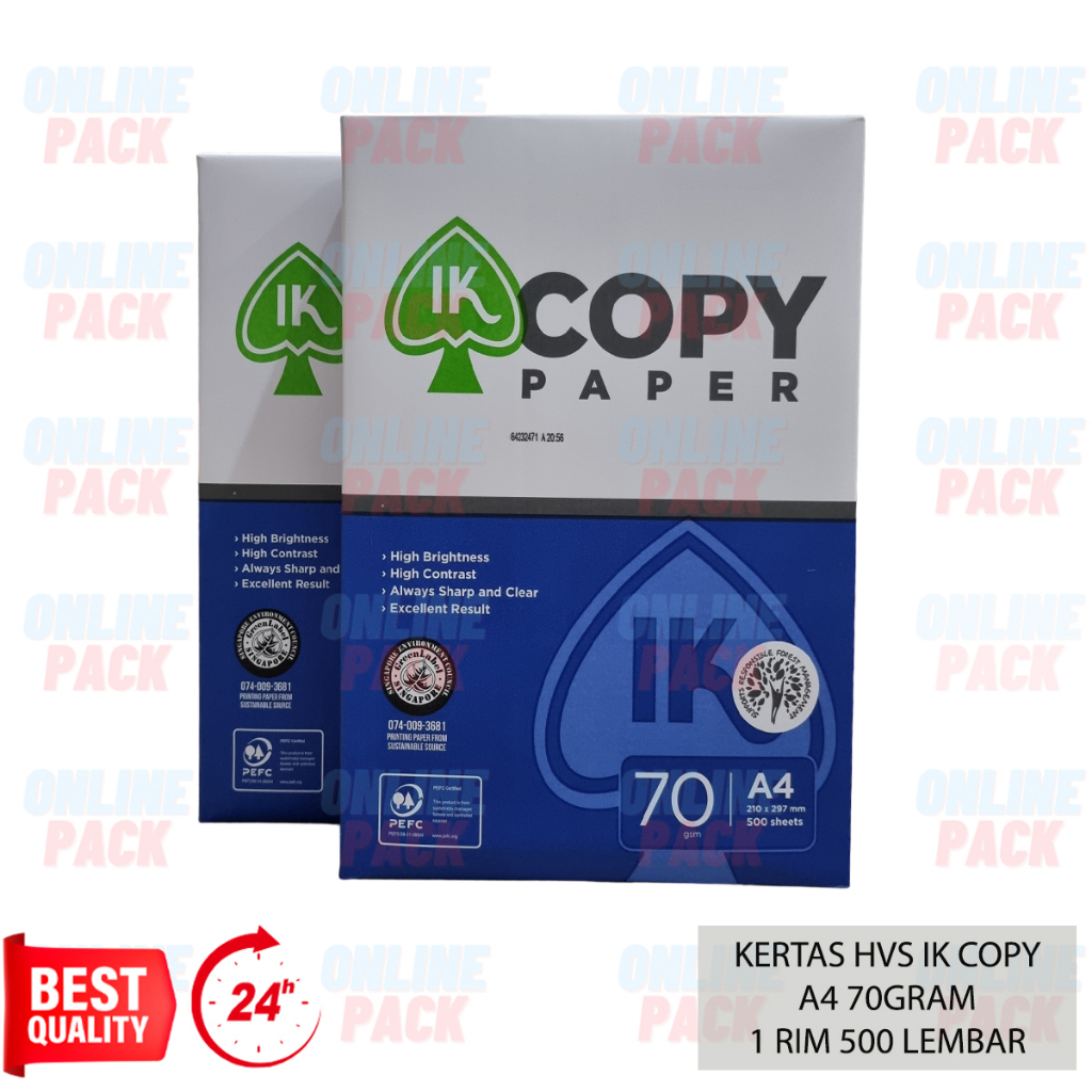 Jual KERTAS HVS IK COPYPAPER COPY PAPER A4 70GR 70 GRAM 1 RIM 500 LEMBAR PRINT PAPER TRUETONE ...