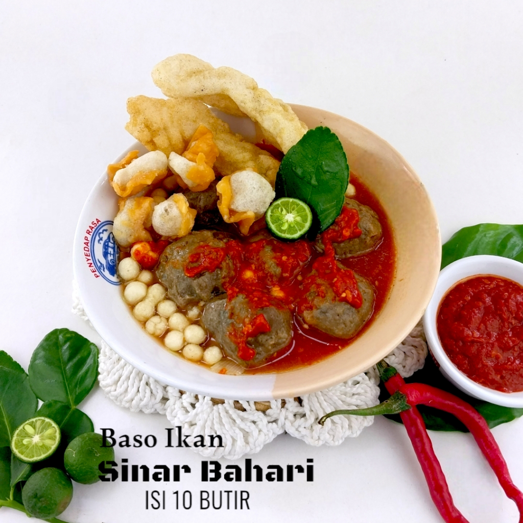 Jual Bakso Ikan Bahari Hitam Isi 10 Butir Tanpa Bumbu Ikan Tuna Rasa ...