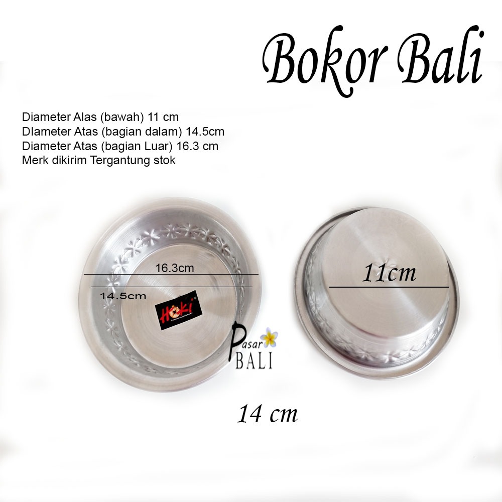 Jual Bokor Aluminium Tebal Uk. 14 cm (XS) | Shopee Indonesia