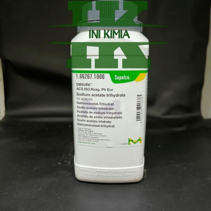 Jual Sodium Acetate Trihydrate MERCK 106267 1KG | NATRIUM ASETAT ...