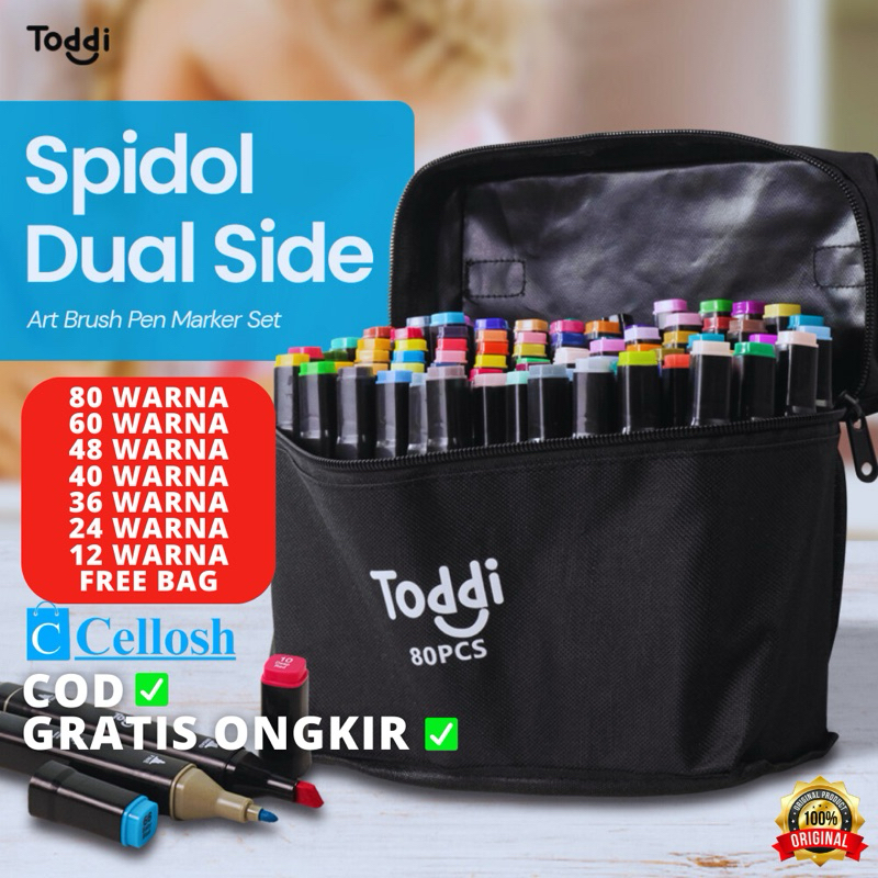 Jual Spidol Stabilo 12 24 30 36 40 48 60 80 Warna Dual Side Fine Art ...