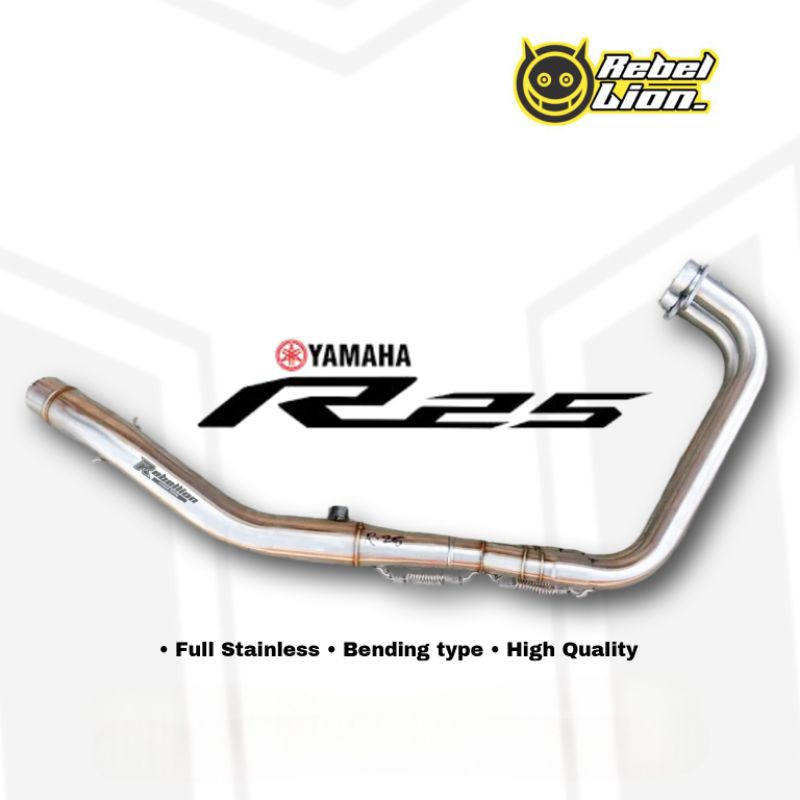 Jual Header/leheran knalpot bending R25/MT25 inlet 50/51mm original ...
