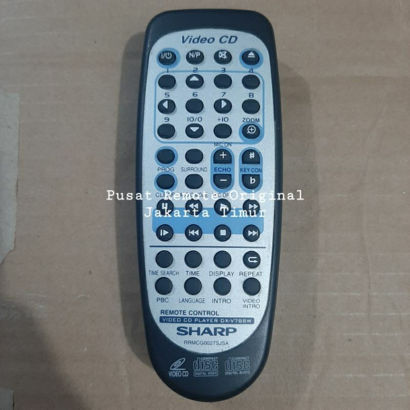 Jual REMOTE REMOT DVD VCD HOME THEATER SHARP RRMCG0027SJSA ORIGINAL ...