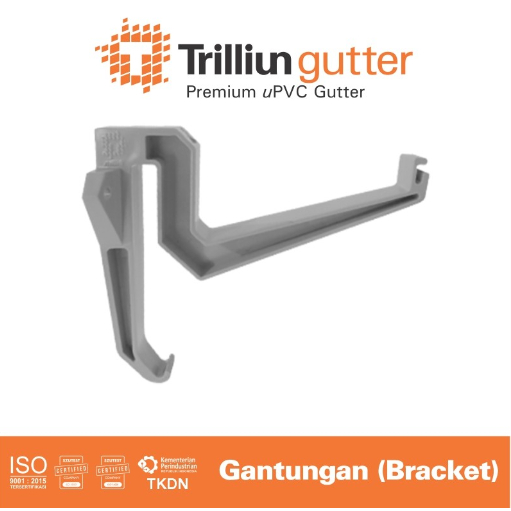 Jual GANTUNGAN TALANG KOTAK Fitting Talang uPVC Trilliun Bracket (140 ...