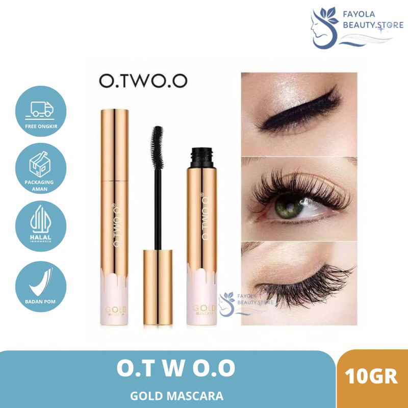 Jual MASCARA O.TWO.O 9981 Gold Waterproof Long Lasting Curling ...