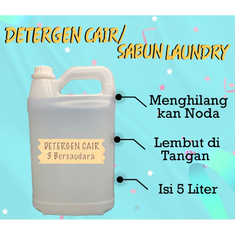 Jual 5 LITER DETERJEN LAUNDRY/SABUN CAIR/SABUN CUCI PAKAIAN/SABUN CUCI BAJU/DETERGEN LAUNDRY ...