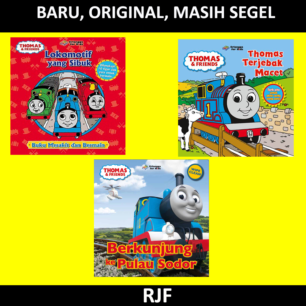 Jual NOVELTY THOMAS & FRIEND'S : LOKOMOTIF YANG SIBUK,THOMAS TERJEBAK MACET,BERKUNJUNG KE PULAU ...