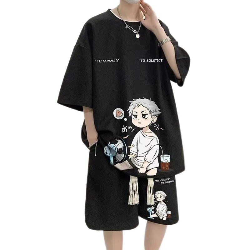 Jual Ssmy TZ101 Karakter Anime Cowok Sablon One Set Pria & Wanita Cute ...