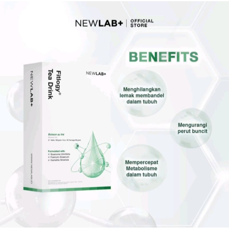 Jual Newlab Detok Tea Drink | Teh Diet Pelangsing Herbal (1kotak isi 14 ...