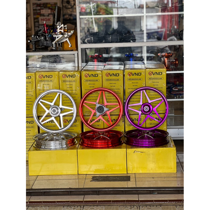 Jual VELG VND V-SPEED(BINTANG) V2 AEROX 150, AEROX ALPHA ORIGINAL VND ...