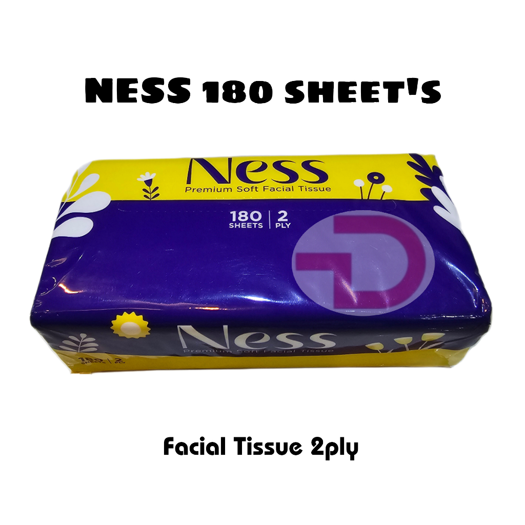 Jual TISSUE NESS 180 sheet 2ply facial tissue Tisu wajah | Shopee Indonesia