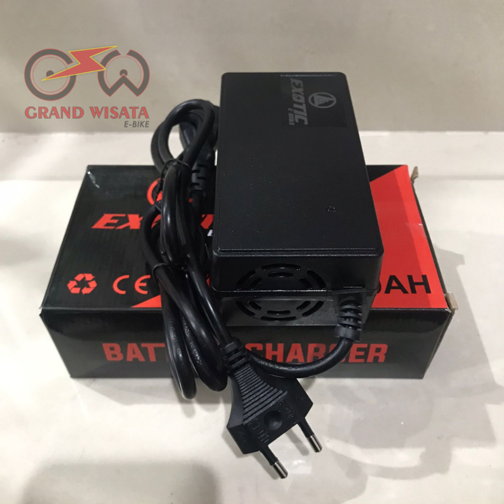 Jual Battery Charger Pengecas Sepeda Listrik By Exotic Pasific 48V-12/20 AH Murah | Shopee Indonesia