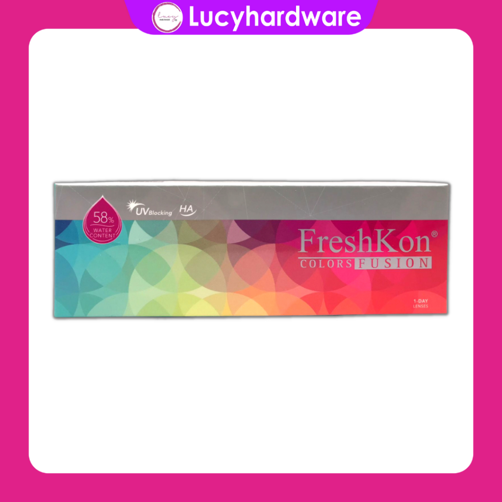 Jual Softlens Warna Freshkon Colors Fusion Shimmering Grey Harian | Shopee Indonesia