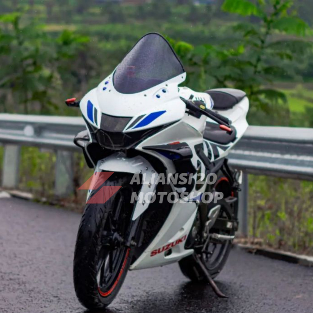 Jual windshield gsx r150 Jenong + list karet winshield visor gsx 150 ...