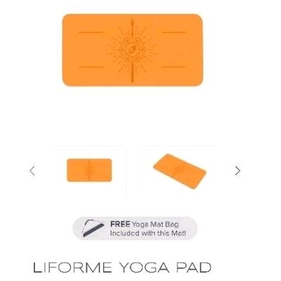 Jual Liforme yoga pad warna vibrant orange (NEW) | Shopee Indonesia