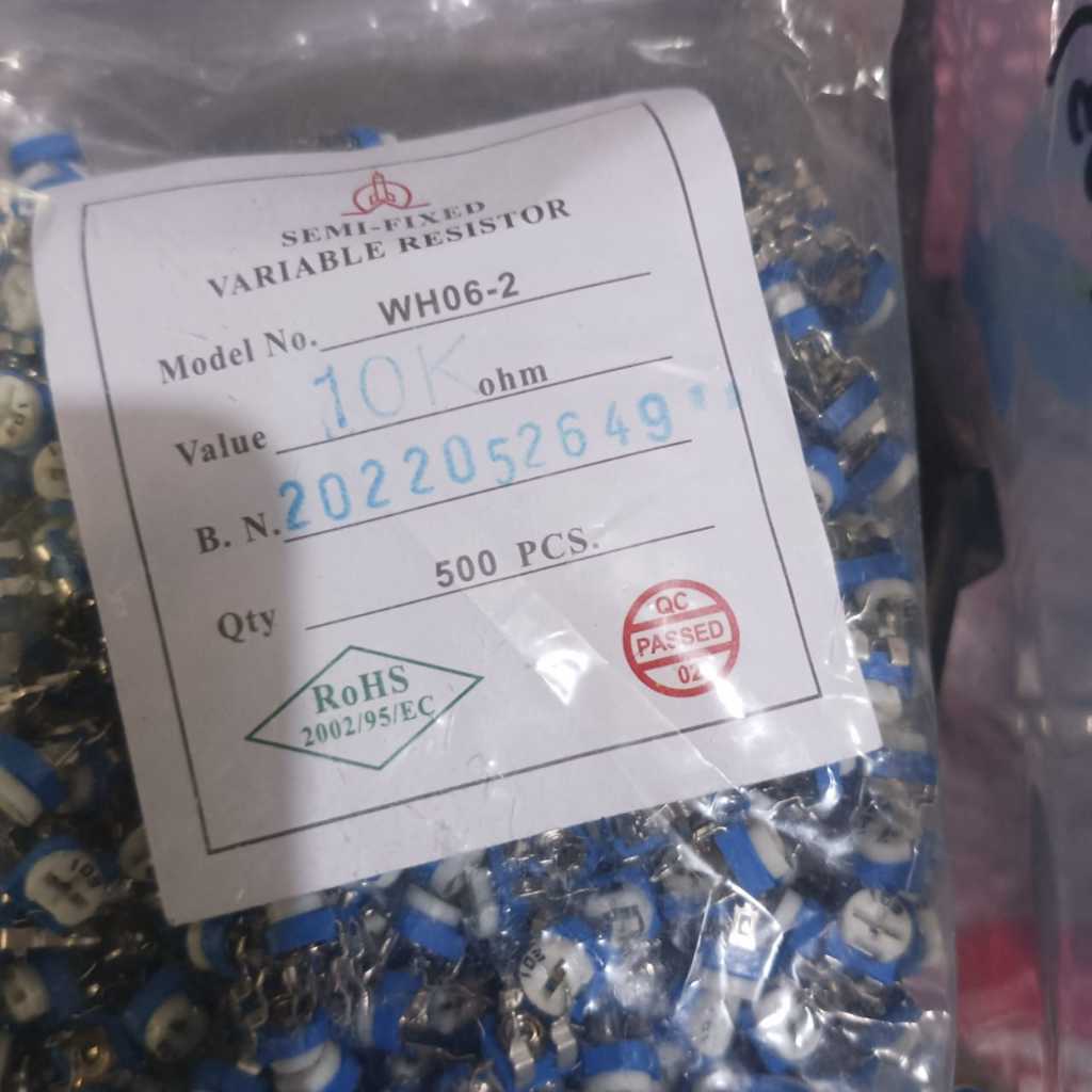 Jual Harga per 10pcs vr blue 10k ohm (103) trimpot trimmer variable ...