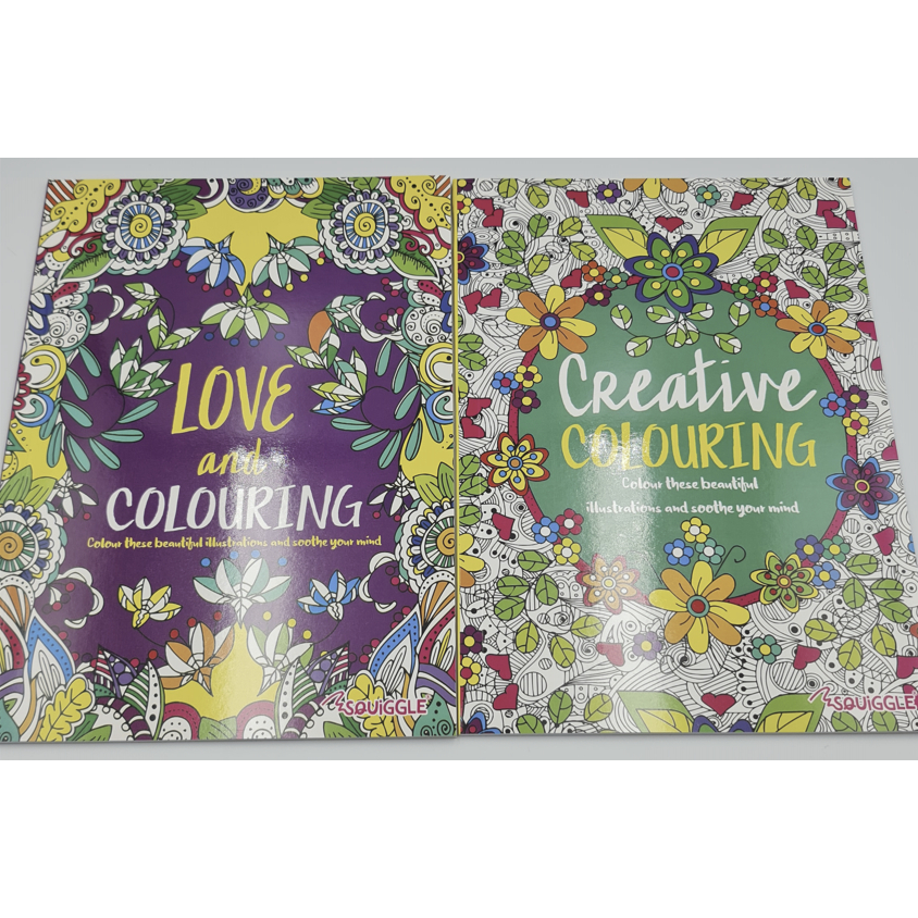 Jual [Squiggle] UK Self Healing /Anti Stress Adult Colouring Book (Buku ...