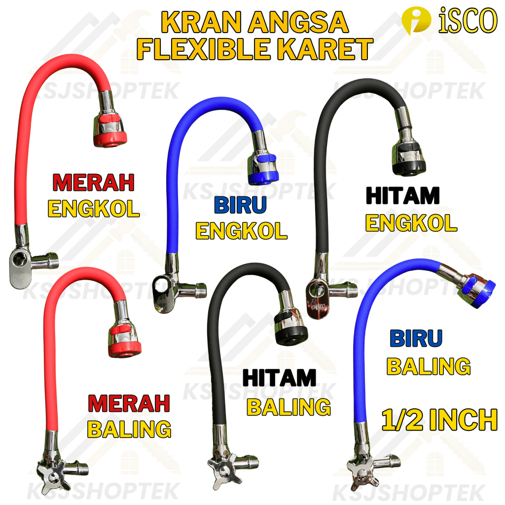 Jual Keran Angsa BCP Isco Bak Cuci Piring Air Flexible Karet Besar ...