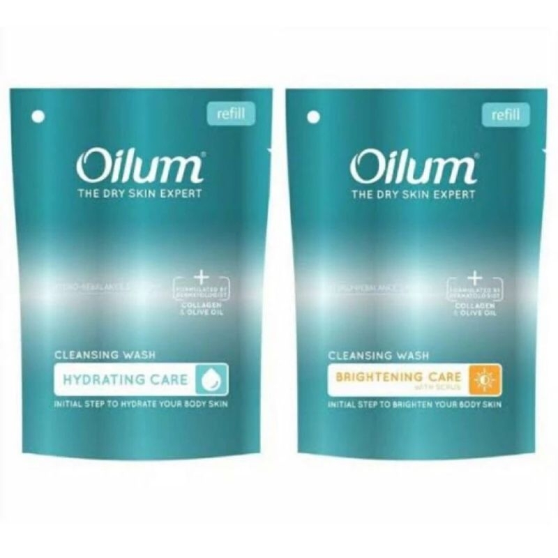 Jual Oilum hydrating care / brightening care cleansing wash pouch 175ml ...