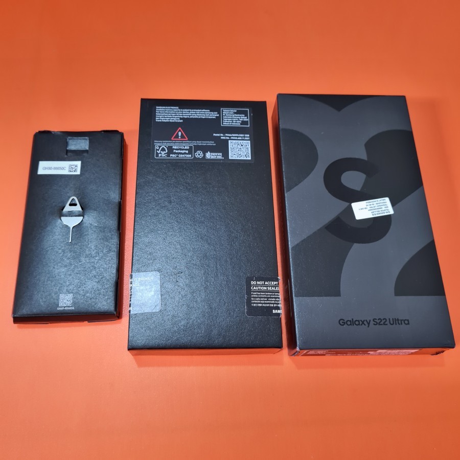 Jual Dus Box Samsung Galaxy S22 ULTRA Black Sein Original Copotan ...