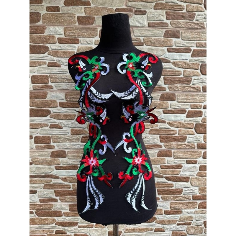 Jual RENDA BORDIR KOSTUM TARI ADAT DAYAK SANGKARUT | Shopee Indonesia