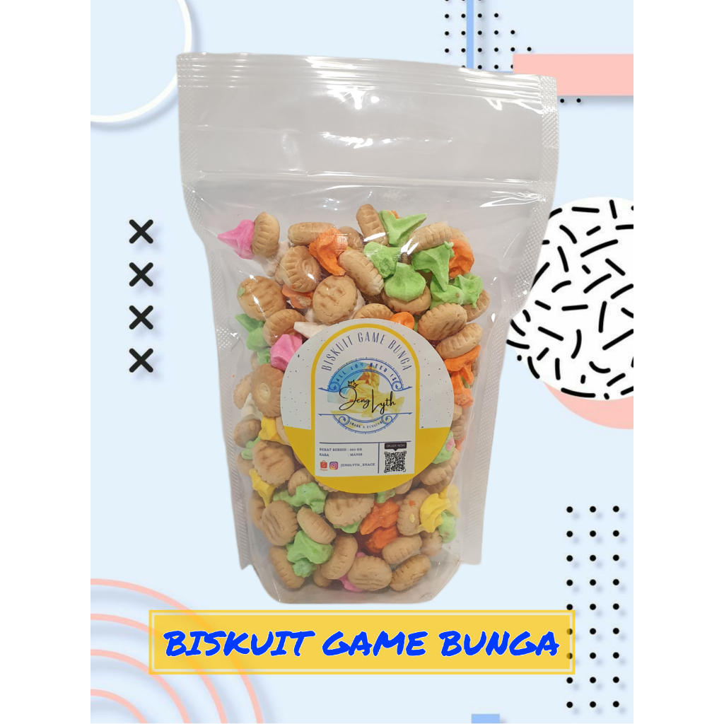 Jual Biskuit Game Bunga Rose Game Biscuit Manis Renyah Snack Makanan ...