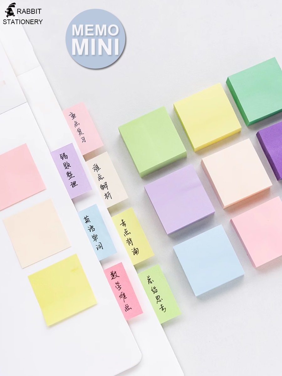 Jual Memo Mini/100 Lembar Morandi Color Sticky note MINI -Rabbit ...