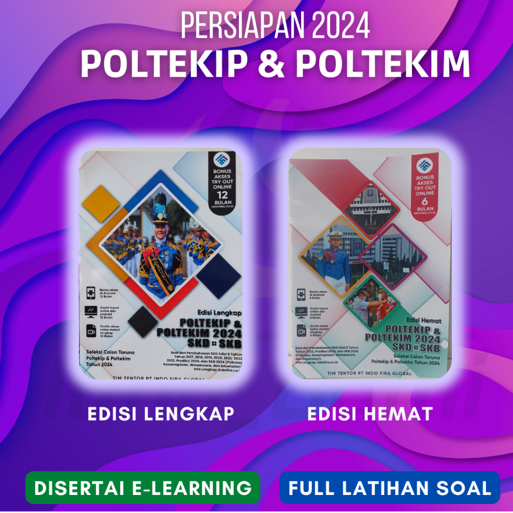 Jual Buku Bestseller Tembus POLTEKIP & POLTEKIM 2024 (GRATIS E-LEARNING ...