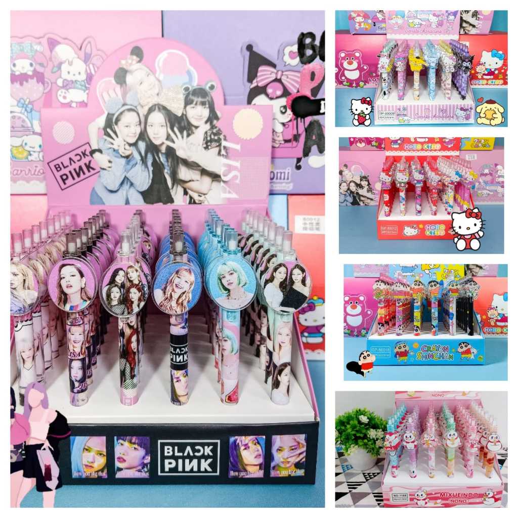 Jual (GROSIR) 1 BOX ISI 48PCS PENA GEL / PULPEN GEL SANRIO MIXUE ...