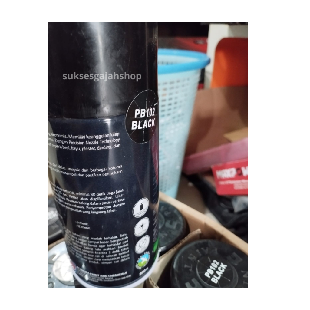 Jual NIPPON PAINT Pylox Basic Basics 300cc Original - BLACK ( PB 102 ...