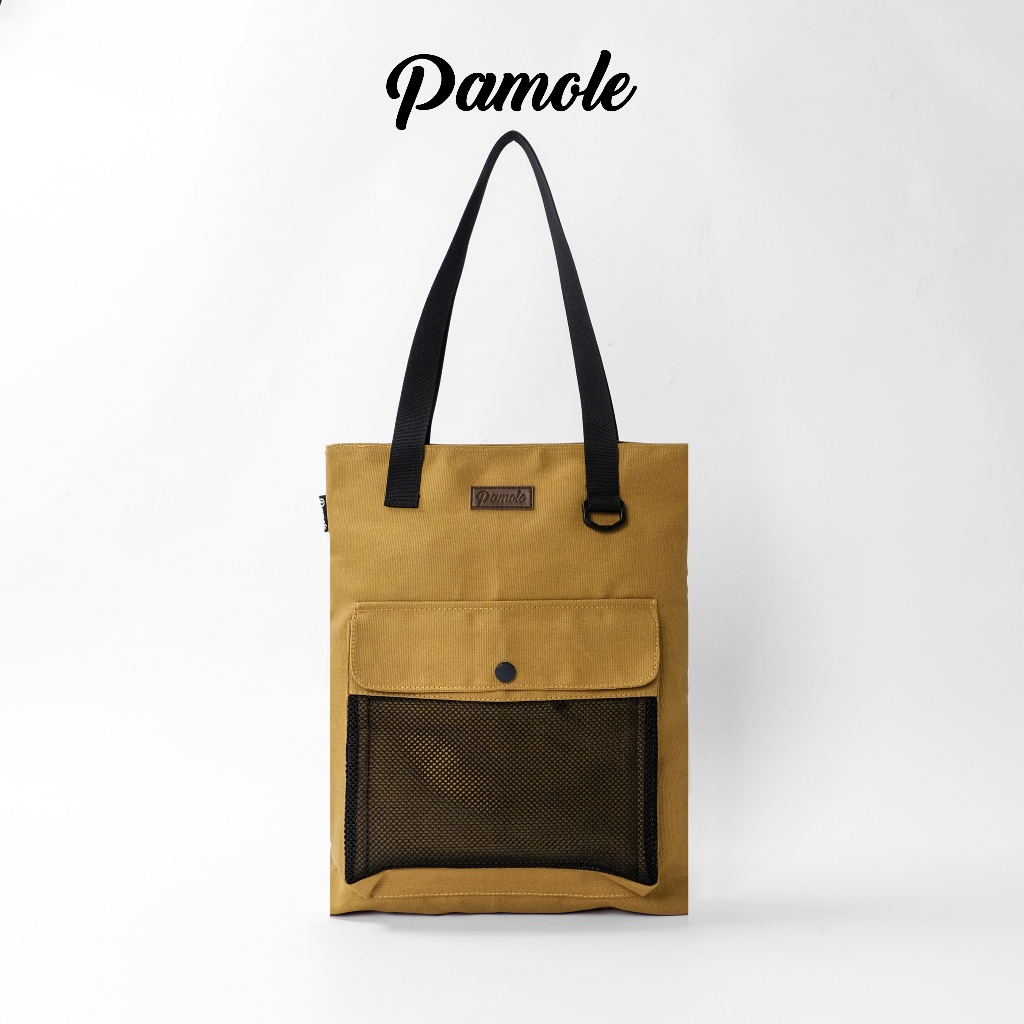 Jual Pamole - Tote Bag Kanvas Penutup Resleting Totebag Kuliah Totebag ...