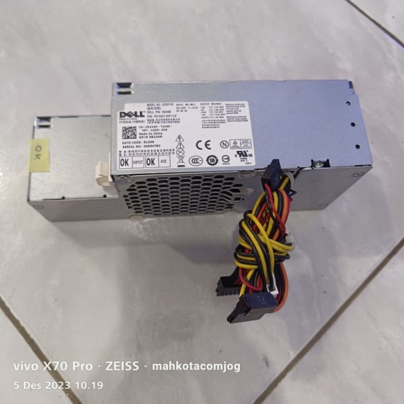 Jual Power Supply PSA DELL Optiplex 780 / 760 / 960 / 980 SFF 235W ...