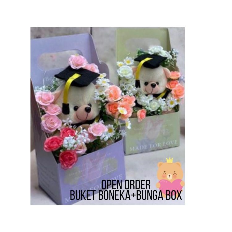 Jual FREE KARTU UCAPAN BUKET WISUDA BONEKA BUNGA BOX TENTENG SIMPEL ...