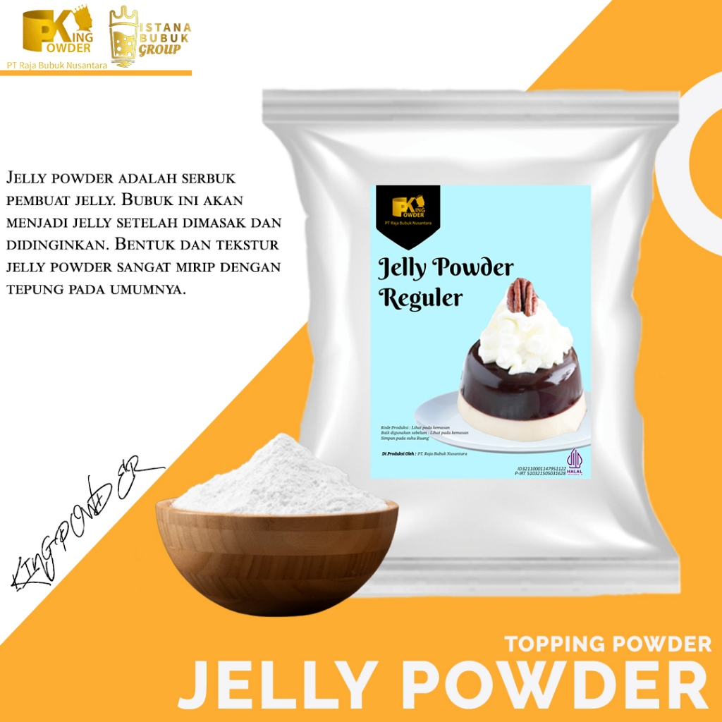 Jual Bubuk Jelly Reguler 1Kg, Silky jelly agar-agar 1Kg, Topping Minuman Jelly | Shopee Indonesia