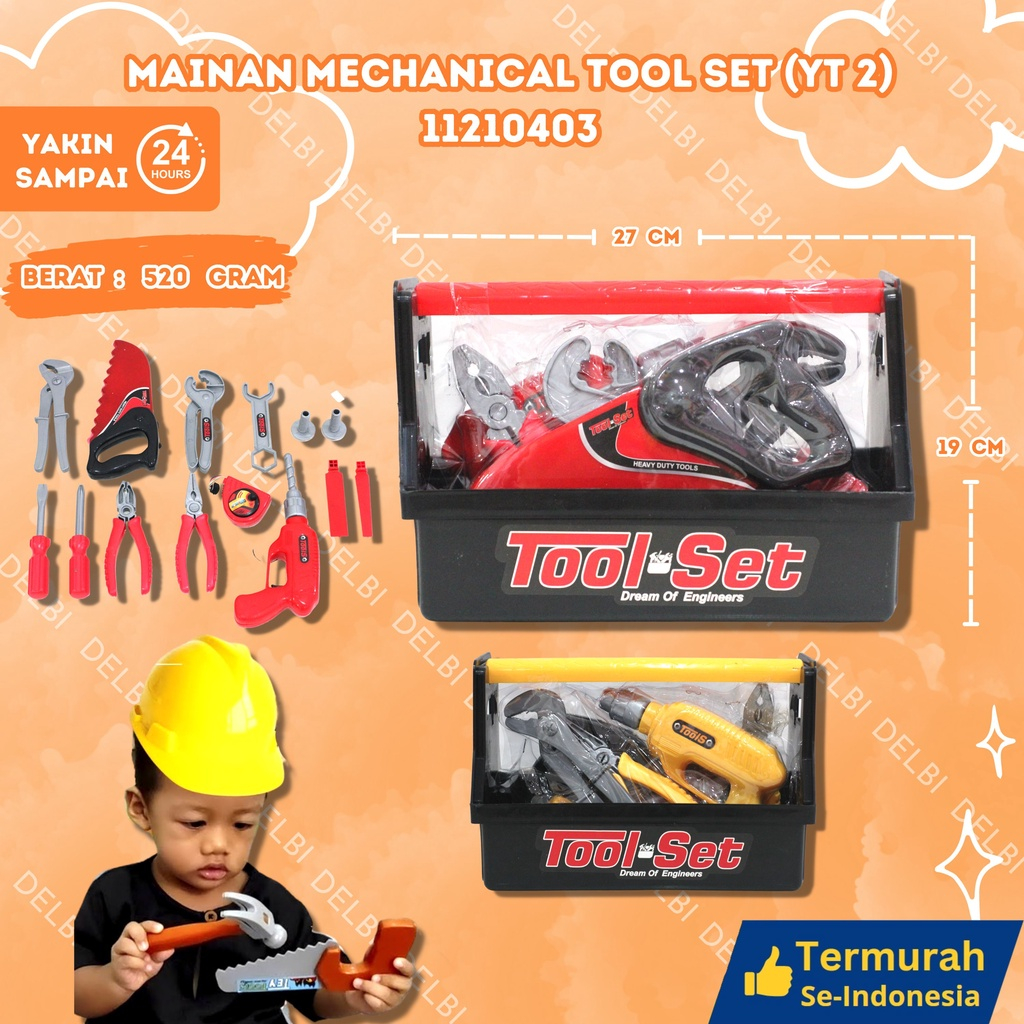 Jual Mainan anak alat tukang perkakas set / Enginer Set Tools Box for ...