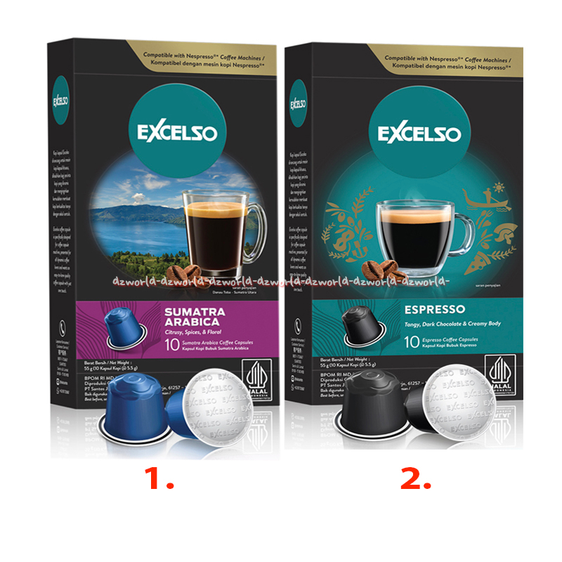 Jual Excelso 10 Kapsul Sumatera Arabica Kopi Kapsul Ekselso Espresso ...