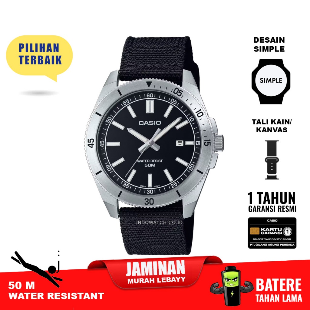 Jual Casio MTP-B155C-1EV mtpb155 mtp b155 original garansi resmi ...