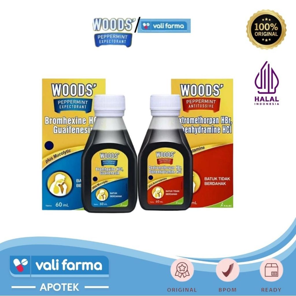 Jual Woods Batuk Berdahak | Woods Tidak Berdahak | Shopee Indonesia
