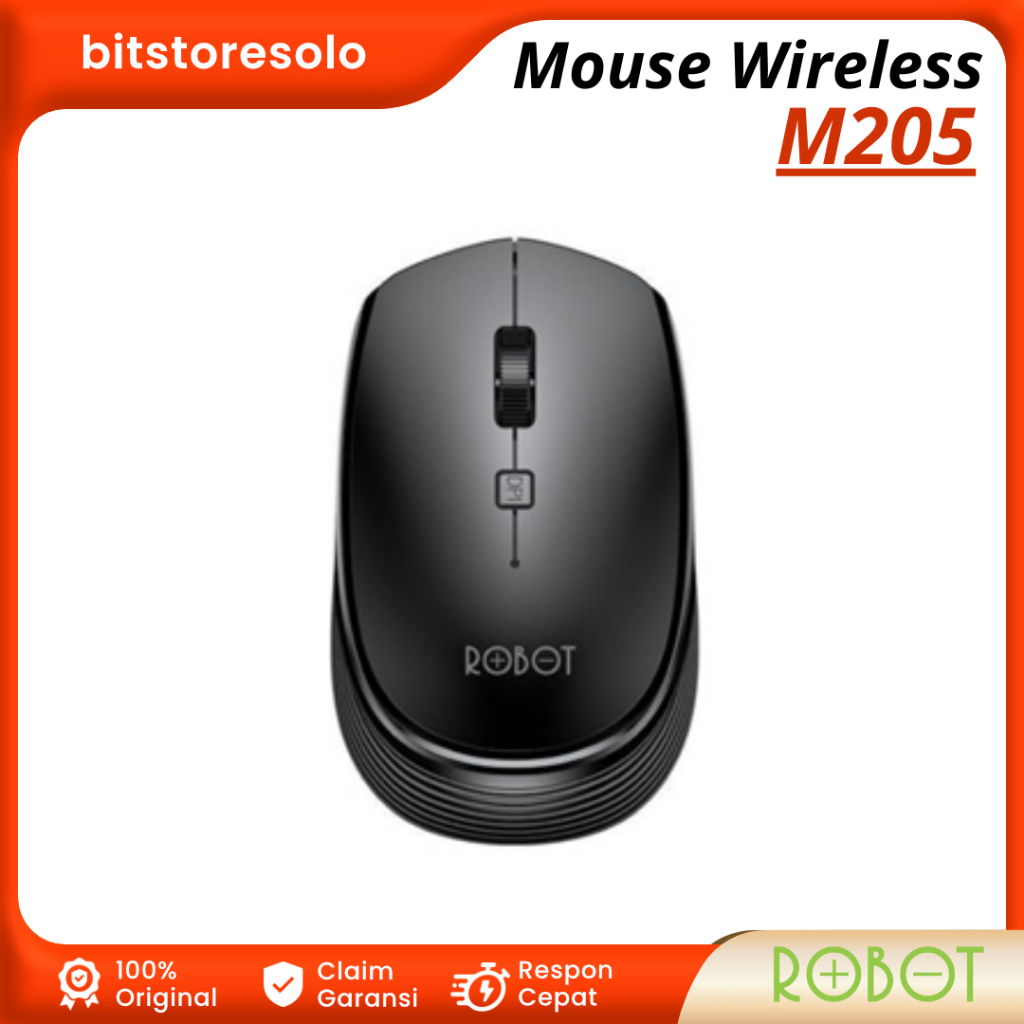 Jual Mouse Wireless Robot M205 Mouse Optical 2.4Ghz 16000DPI Mos Mouse Wireless Aksesories ...