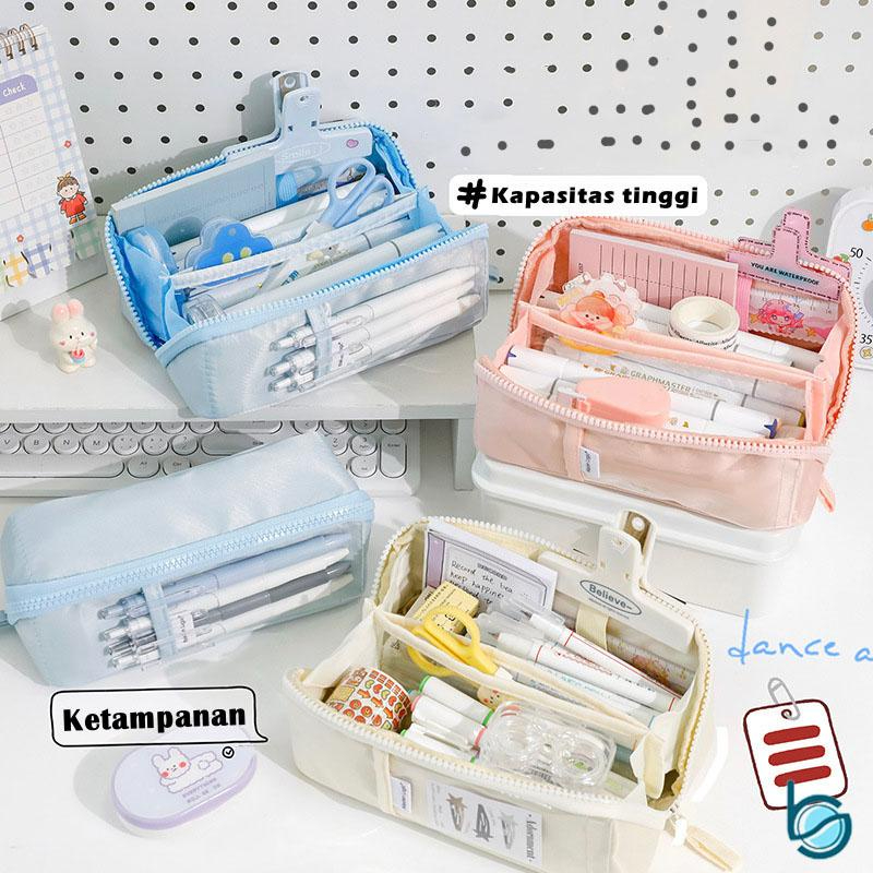 Jual Kotak pensil Model Prisma Warna Solid Berkapasitas Besar Multi ...