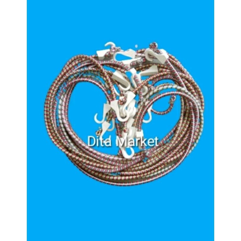 Jual TALI PENGIKAT IKAT BARANG 3 METER HOOK PLASTIK / KARET BAWAAN ...