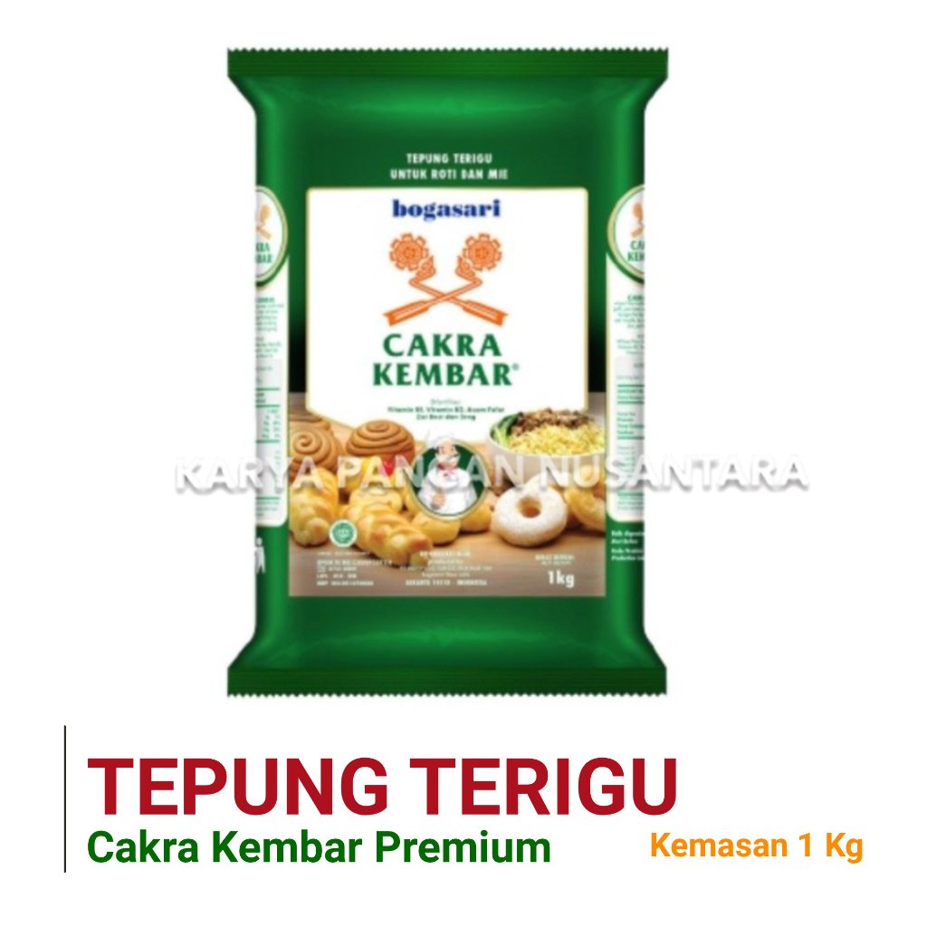 Jual TEPUNG TERIGU CAKRA KEMBAR PREMIUM 1KG BOGASARI CAKRA KEMBAR 1 KG | Shopee Indonesia