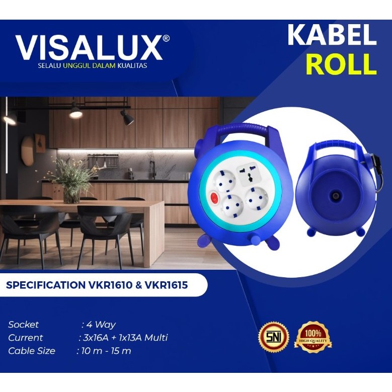 Jual Kabel Roll Visalux VKR1615 On Off 5 Meter | Shopee Indonesia