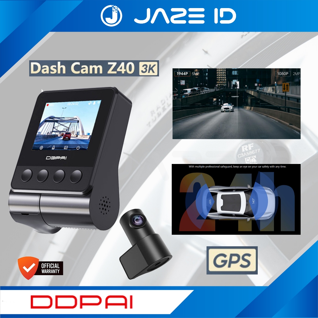Jual DDPAI Mola Z40 Pro Dash Cam 3K Car DVR Mobil GPS Kamera Camera ...