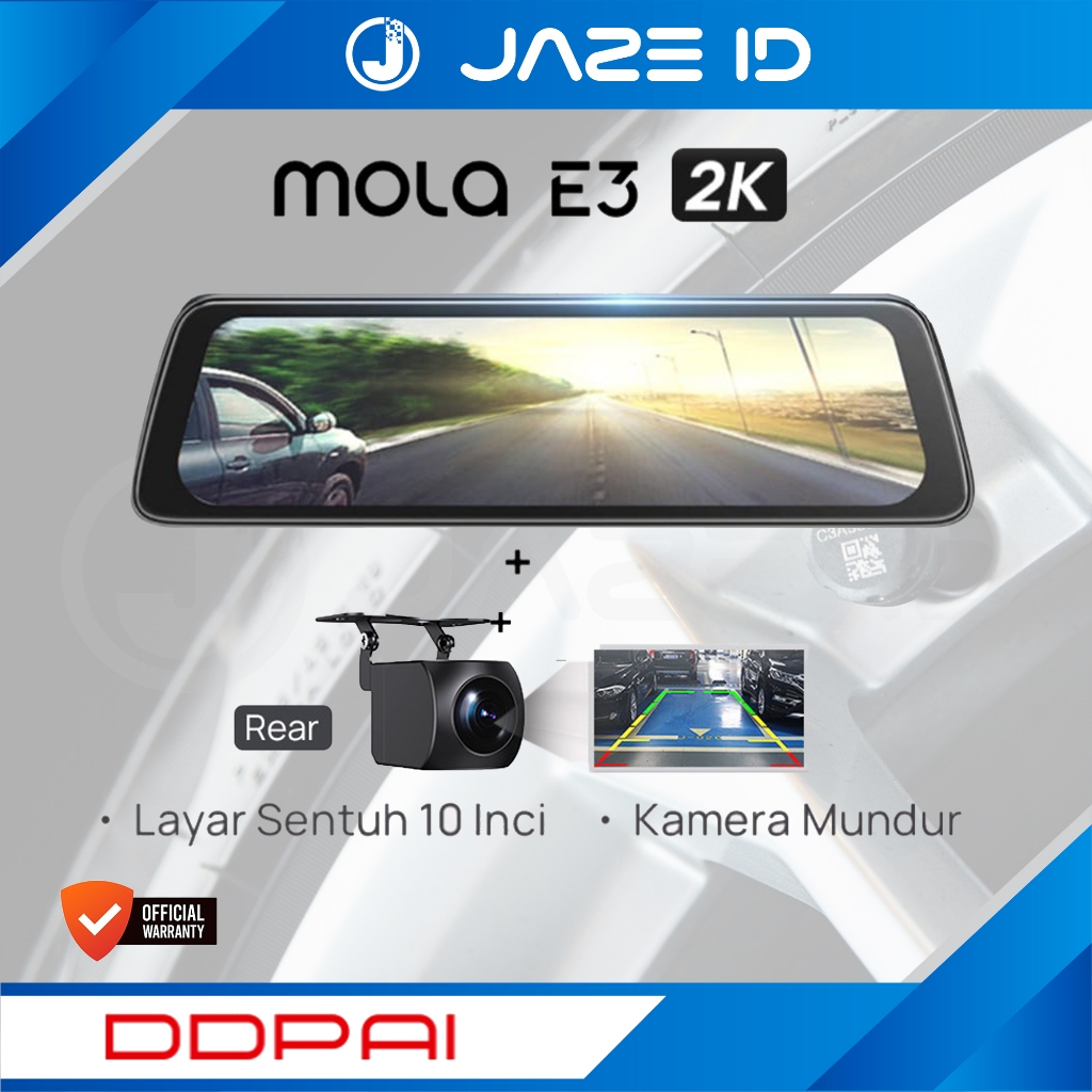 Jual DDPAI Mola E3 Dash Cam 2K Car DVR 10 inch Wifi Mobil Kamera Spion | Shopee Indonesia