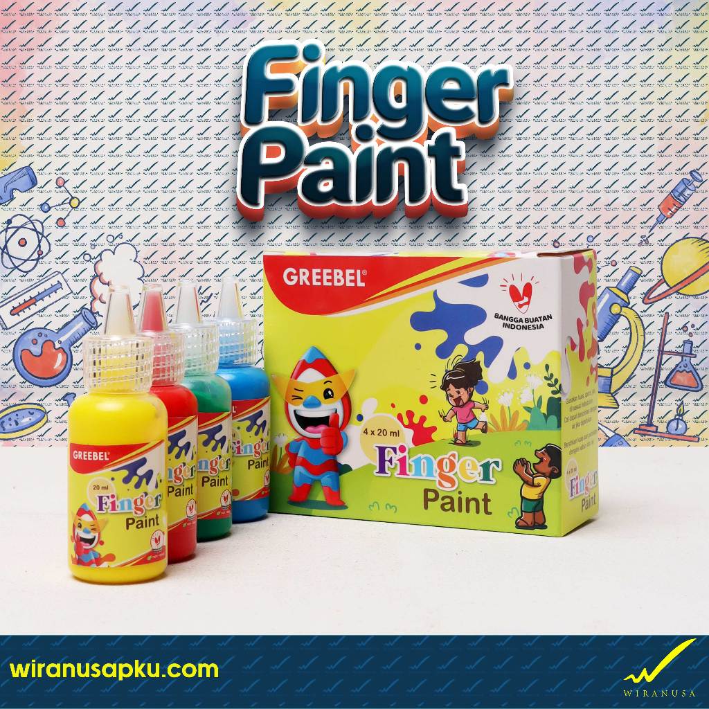 Jual Cat Finger Paint Merk Greebel | Shopee Indonesia
